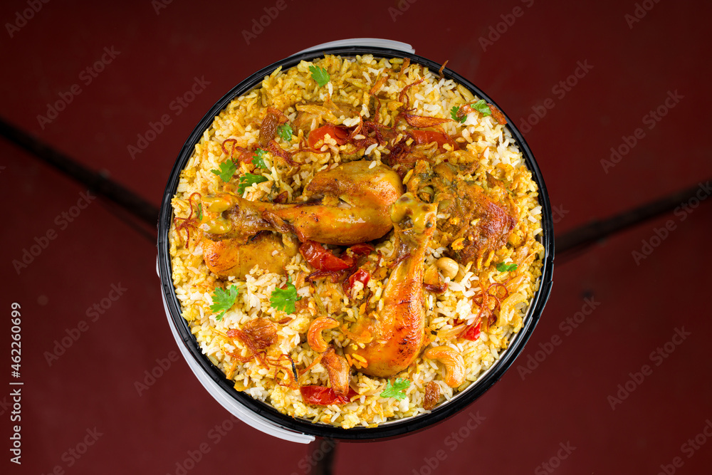 Chicken Bucket Biryani Stock Photo | Adobe Stock