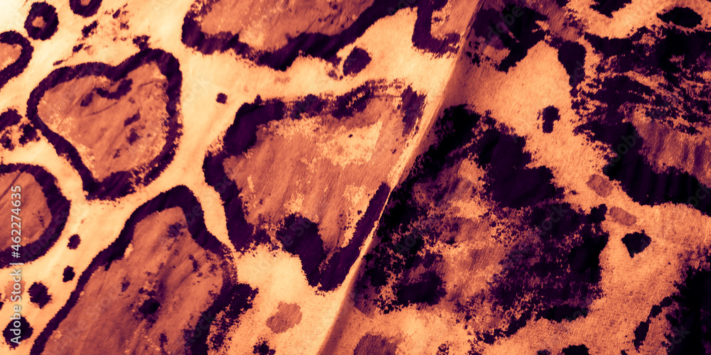 Yellow Giraffe Print. Texture Abstract Geometric. Cow Pattern. Dark ...