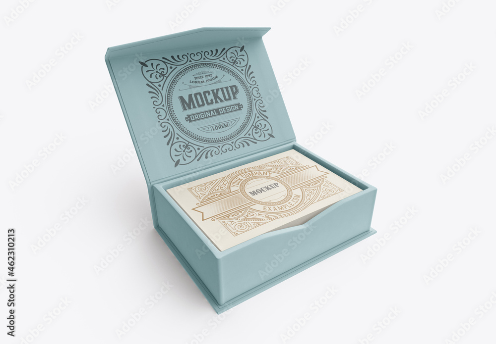 Box Card Mockup Stock Template | Adobe Stock