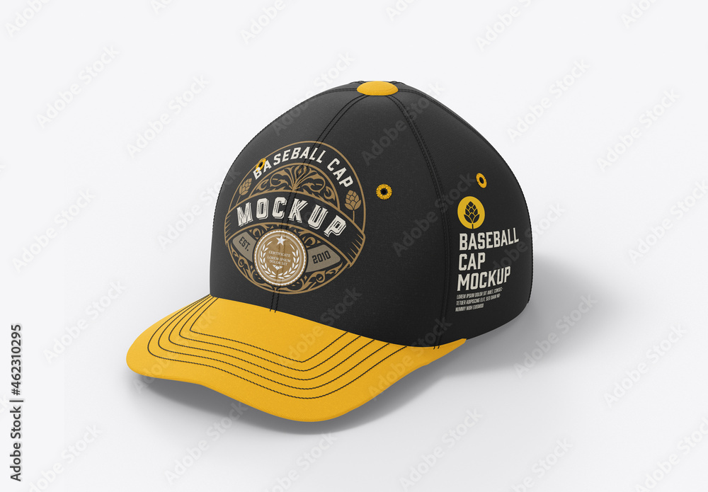 Baseball Cap Mockup Stock Template | Adobe Stock
