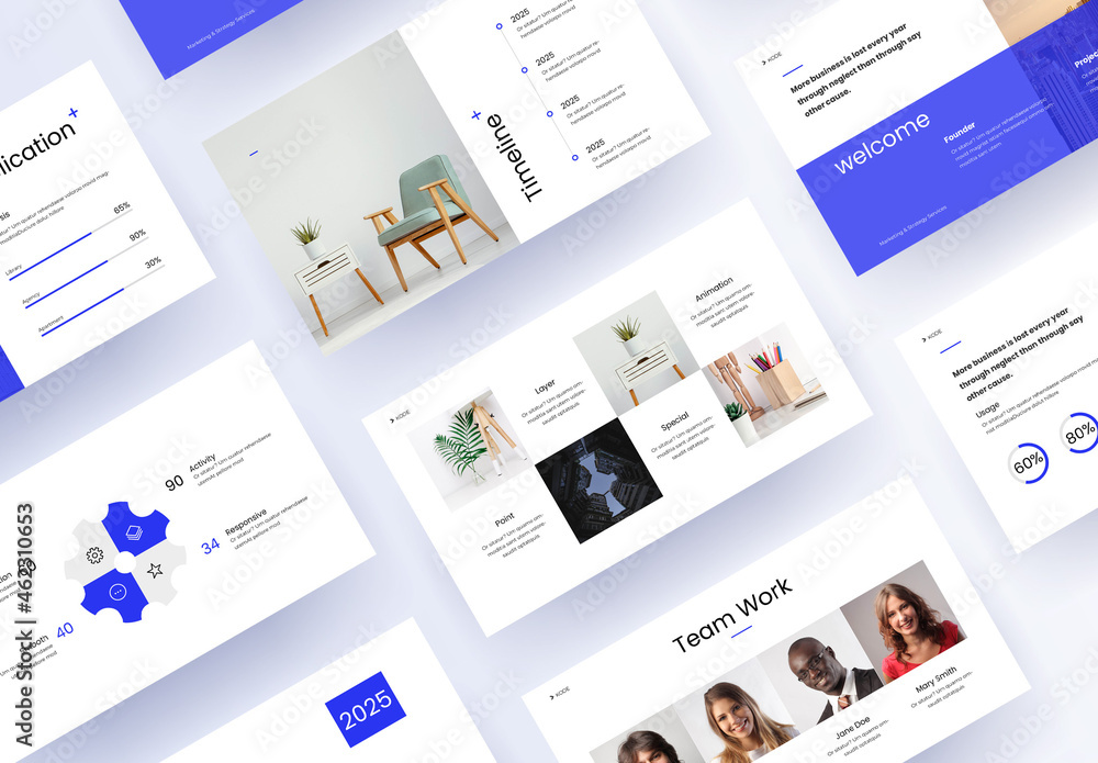 Code Business Presentation Layout Stock Template | Adobe Stock