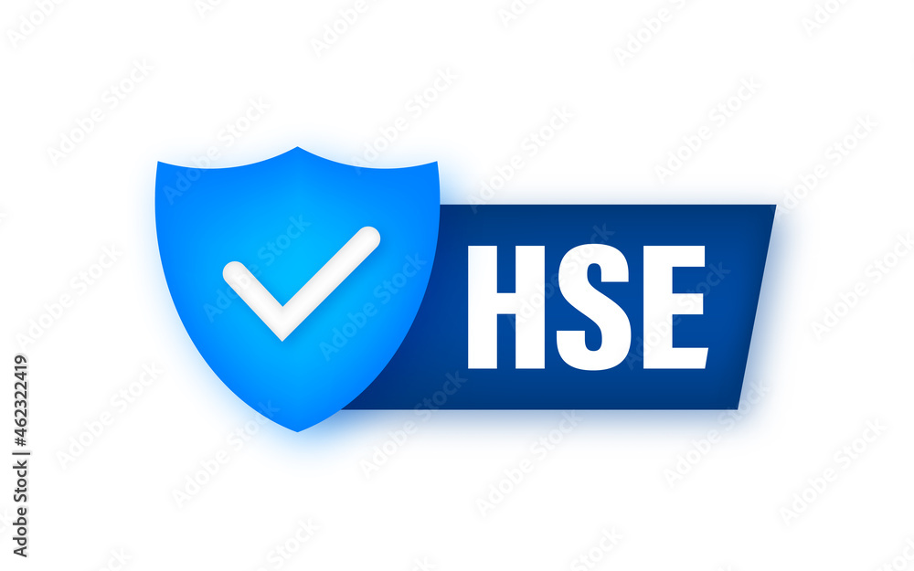 Vecteur Stock HSE label. Health, Safety, Environment. Icon design. Work ...