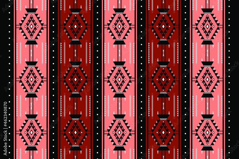 Geometric ethnic oriental seamless pattern traditional Design for ...