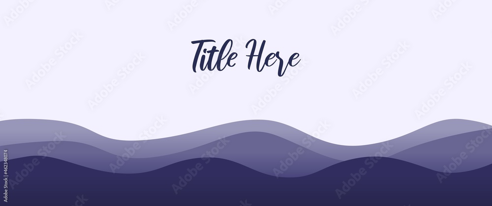 Wavy sea waves or sea tides layers vector design concept suitable for ...