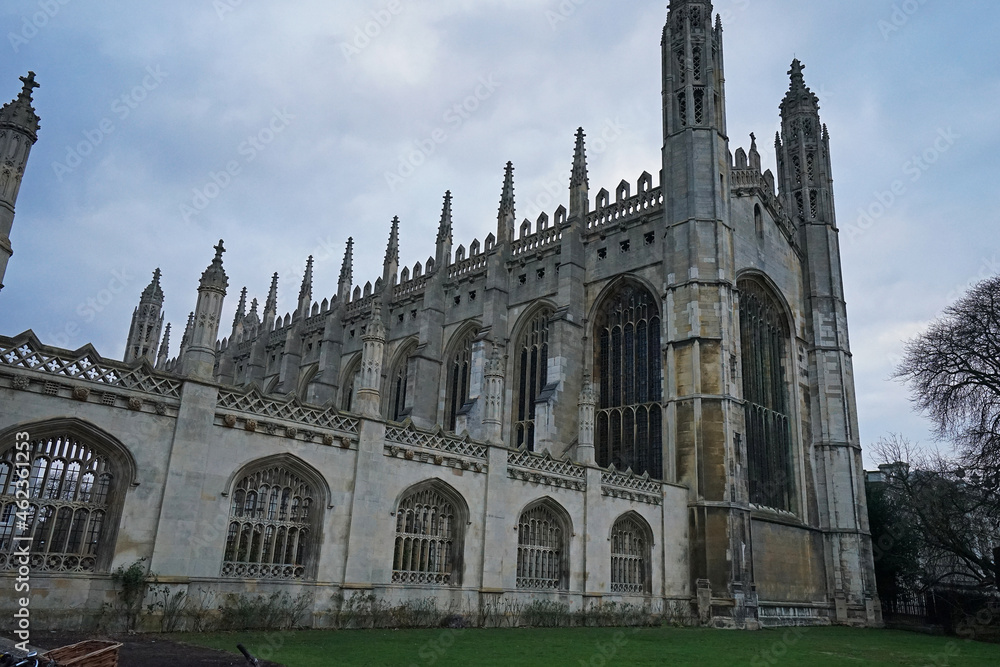 Exterior European architecture and building design of Trinity college ...