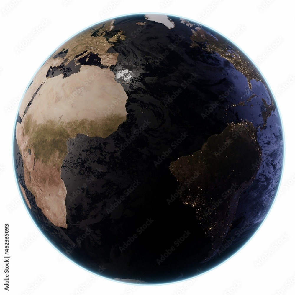 3D Earth Illustration Stock Illustration | Adobe Stock