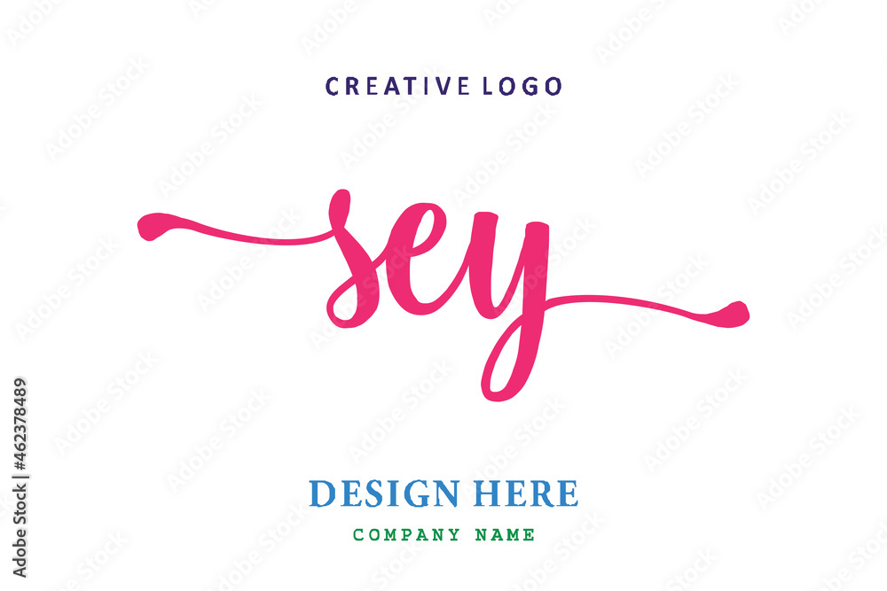 SEY lettering logo is simple, easy to understand and authoritative ...