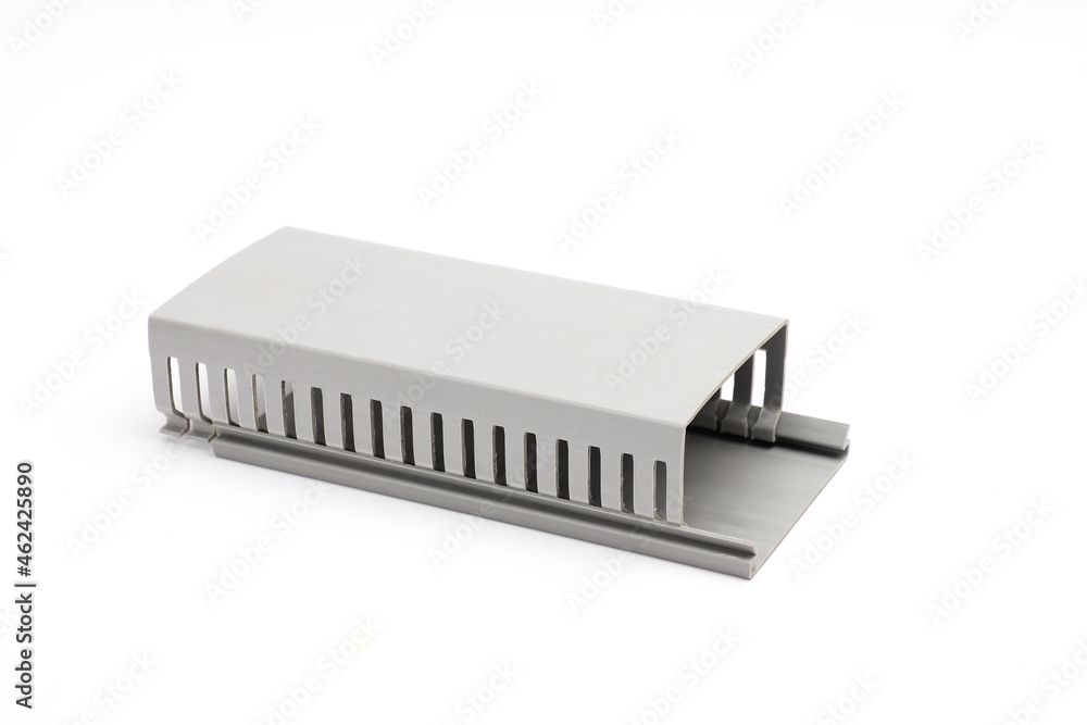 PVC Wiring Channel Duct, Wiring and cable Channel Stock Photo | Adobe Stock