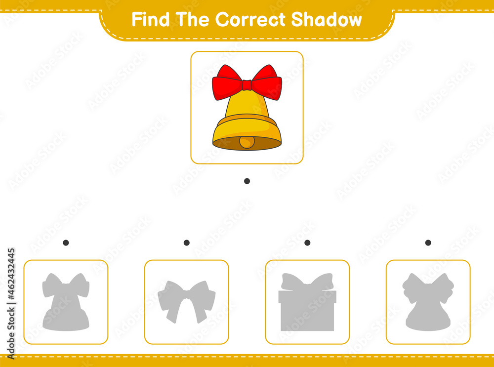 Find the correct shadow. Find and match the correct shadow of Christmas ...