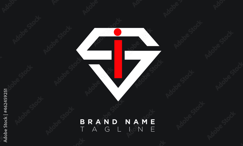 Alphabet letters Initials Monogram logo SI, IS, S and I Stock Vector ...