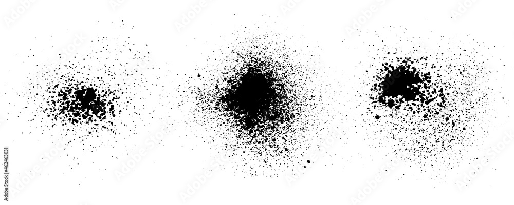 Elements of Spray Paint, set of ink blots. Vector illustration Stock ...
