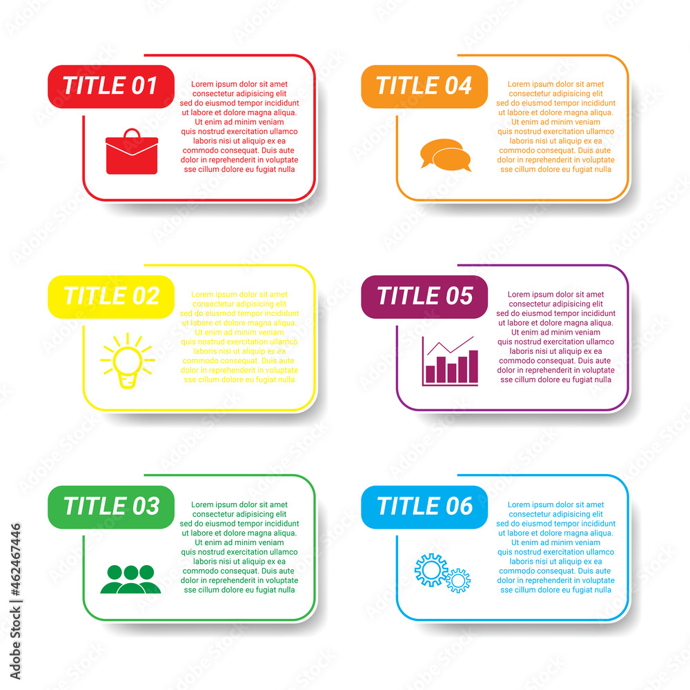 Graphic abstract element, Business data visualization. Process chart. a ...