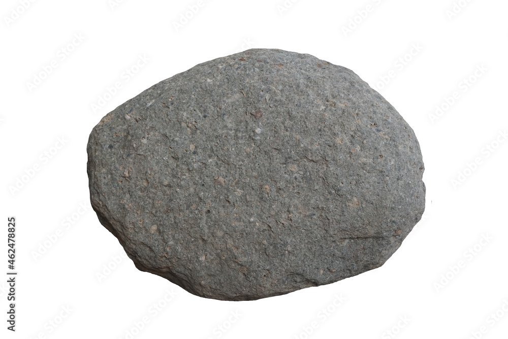 Sample of natural raw andesite extrusive igneous rock isolated on white ...