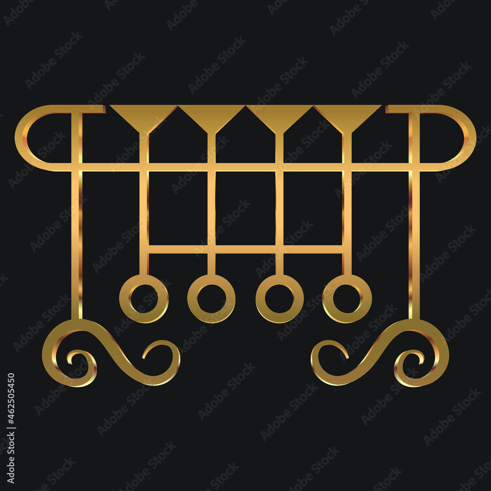 Gusion Vector Golden Color Seal Isolated Sigil Ars Goetia Goetic Daemon ...