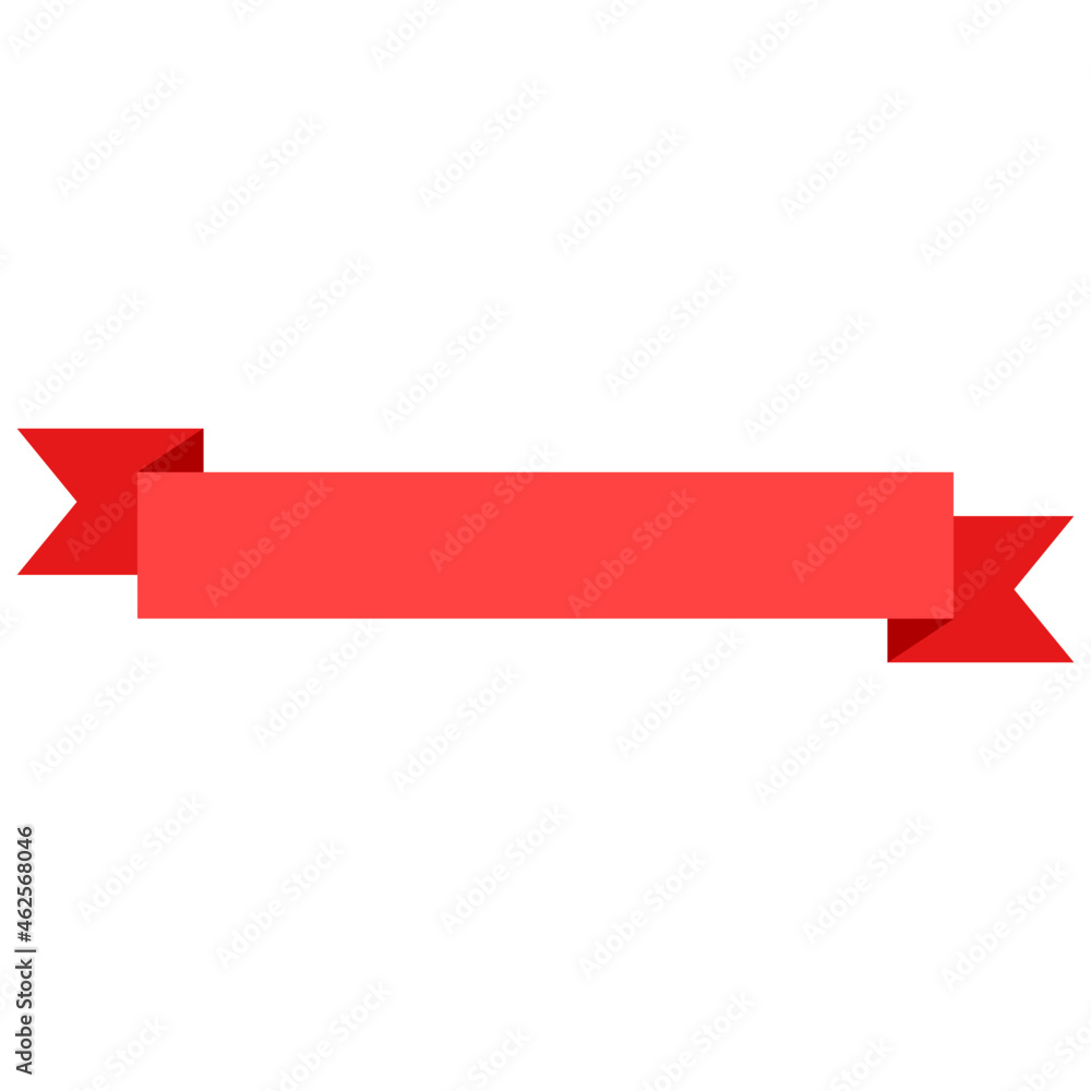 red ribbon banner. Stock Vector | Adobe Stock