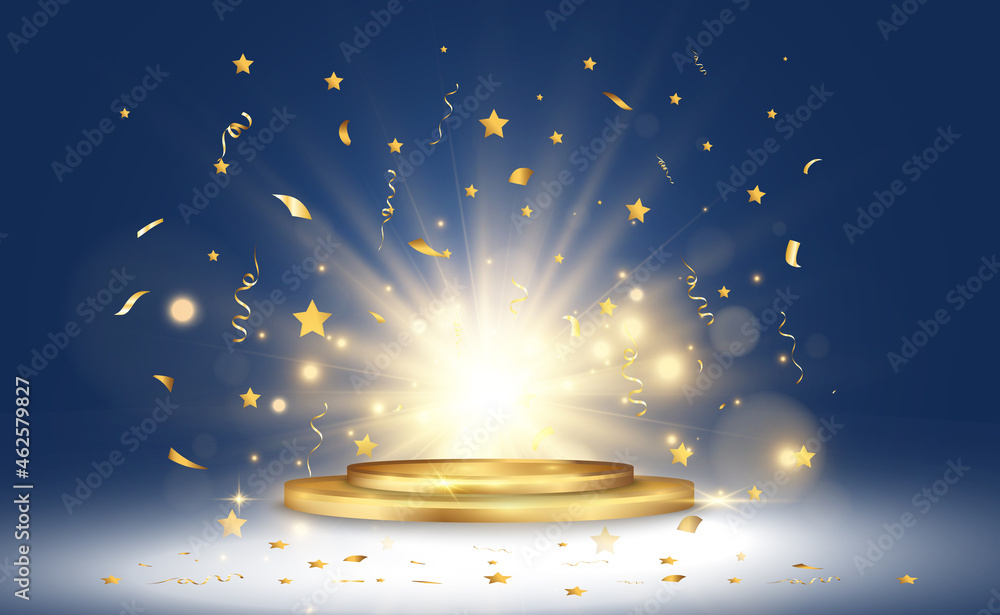 Vector illustration for award winners. Pedestal or platform for ...