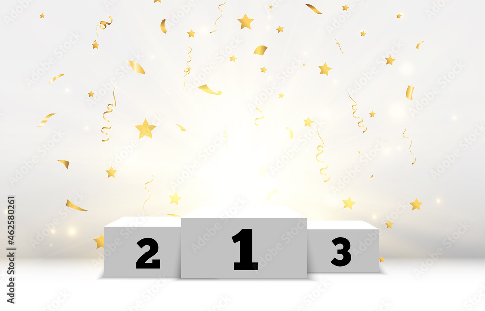Vector illustration for award winners. Pedestal or platform for ...