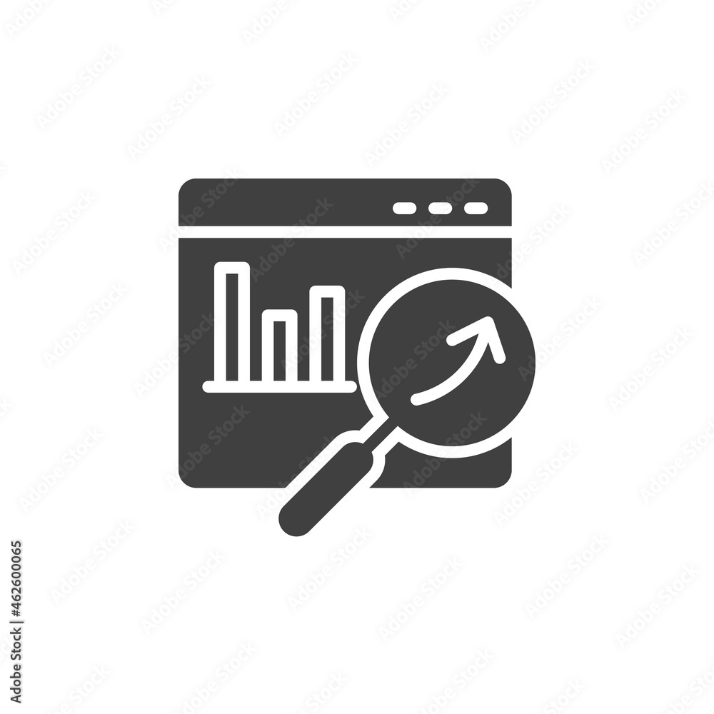 Digital Marketing, analytics vector icon Stock Vector | Adobe Stock