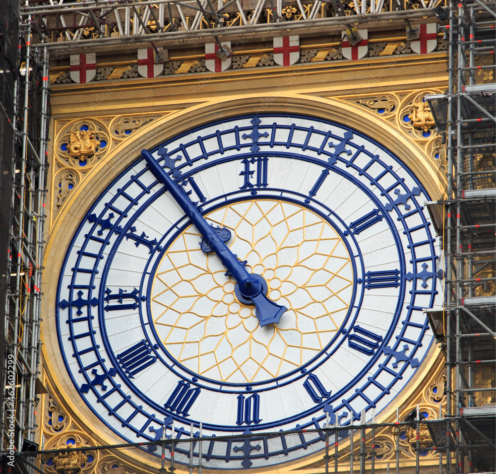 Restored Face of Big Ben Clock face - it has been restored to it's ...