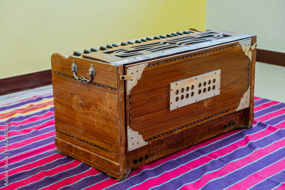 Harmonium a Musical instrument. Stock Photo | Adobe Stock