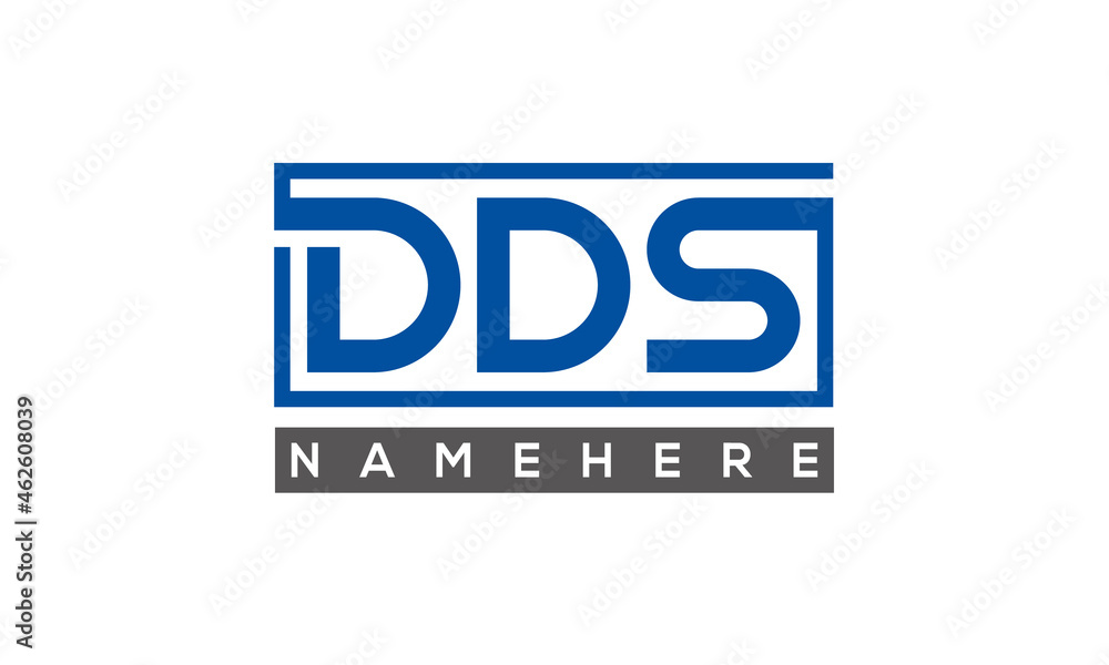 DDS creative three letters logo Stock Vector | Adobe Stock