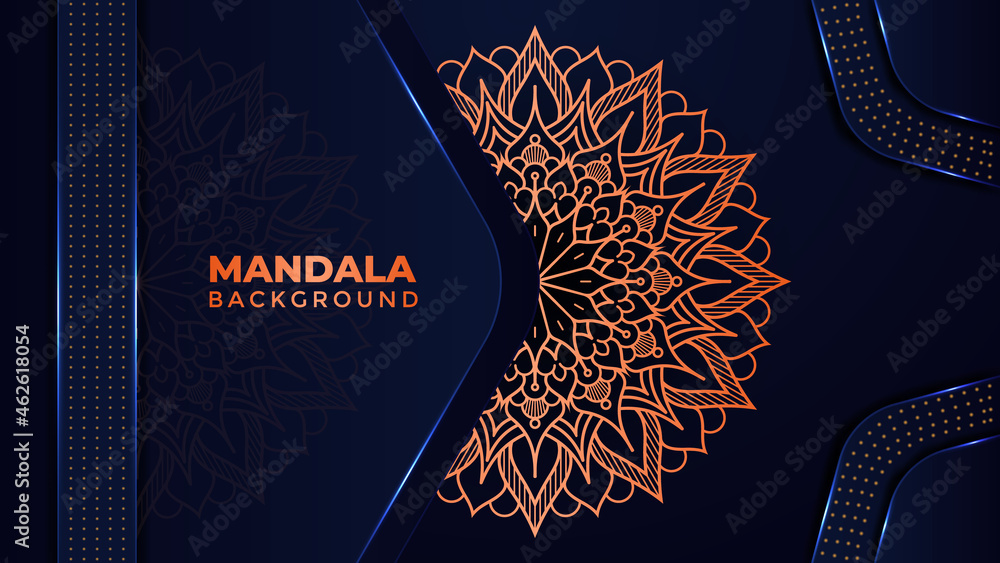Luxury Islamic Decorative Mandala Background Design. Stock Vector ...
