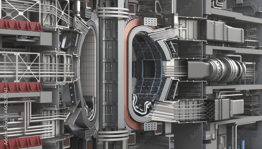 ITER Fusion Reactor. Tokamak. Thermonuclear Experimental power plant ...
