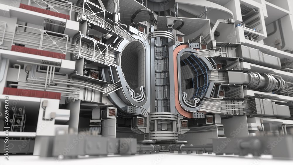 ITER Fusion Reactor. Tokamak. Thermonuclear Experimental power plant ...