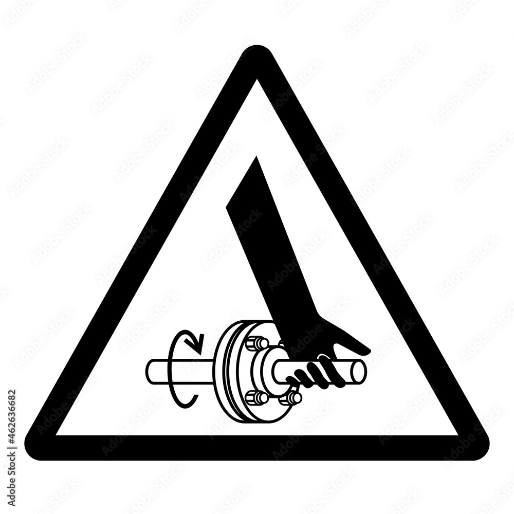 Entanglement Of Hand Rotating Shaft Symbol Sign, Vector Illustration ...