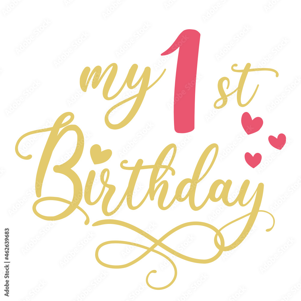 My 1st birthday celebration, 1 years anniversary celebration design ...