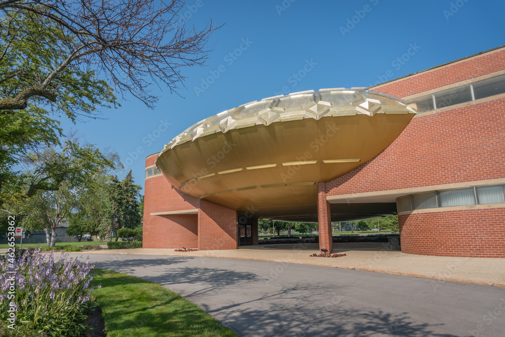 Foto de Racine, WI, US-July 17, 2021: Johnson Wax Headquarters in ...
