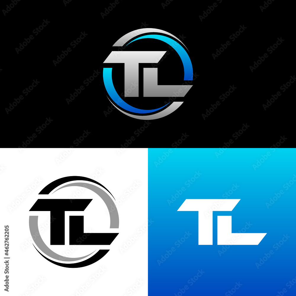 TL Letter Initial Logo Design Template Vector Illustration Stock Vector ...
