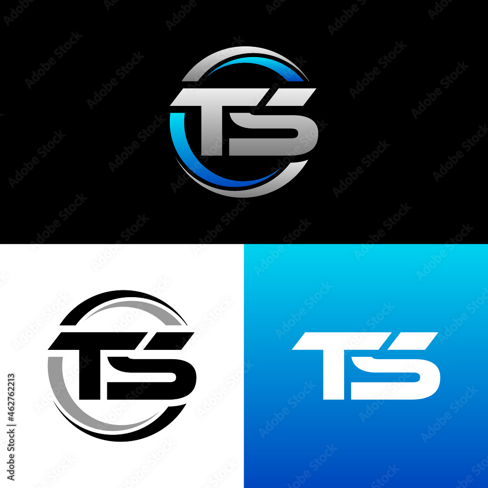 TS Letter Initial Logo Design Template Vector Illustration Stock Vector ...