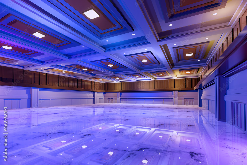 Empty convention hall center .The backdrop for exhibition stands,booth ...