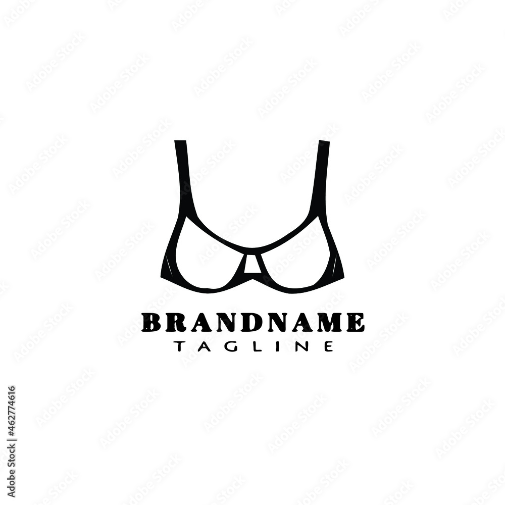 symbol bustier logo cartoon icon design template black isolated vector ...