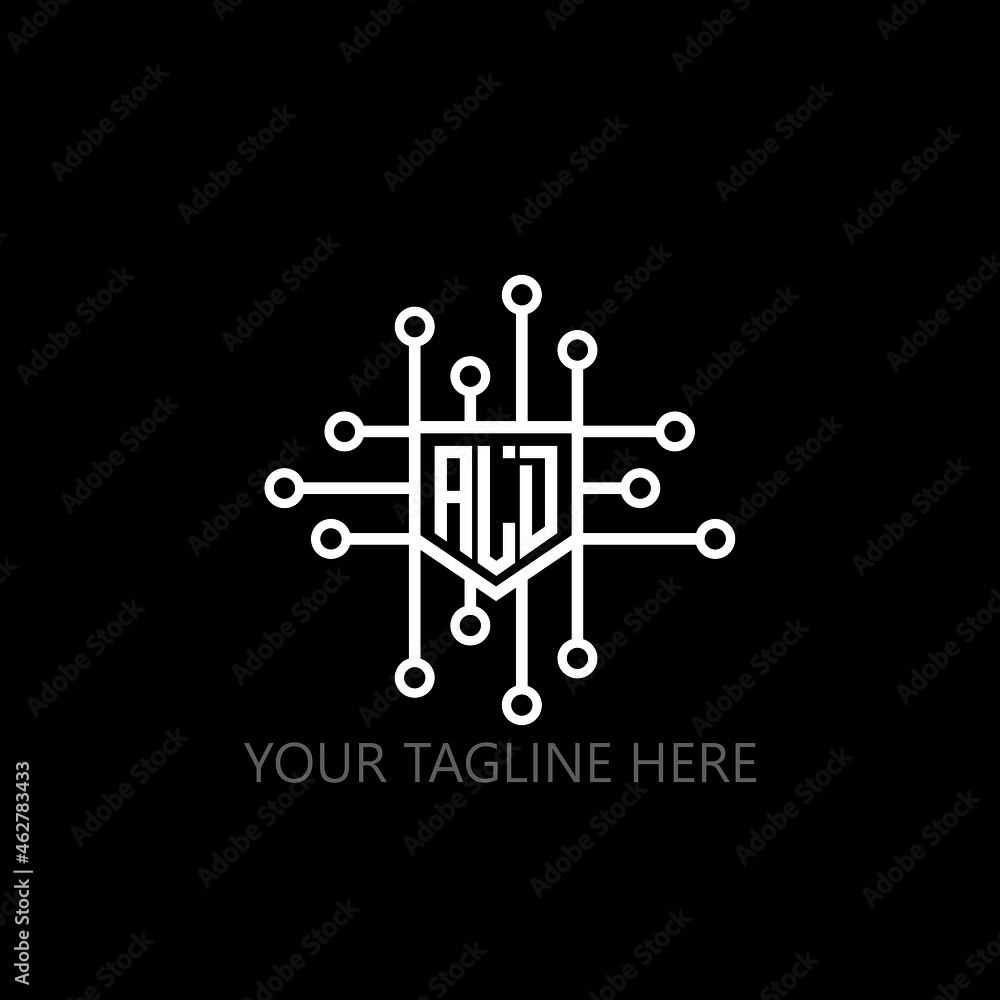 ALD letter logo design on black background.ALD creative initials letter ...