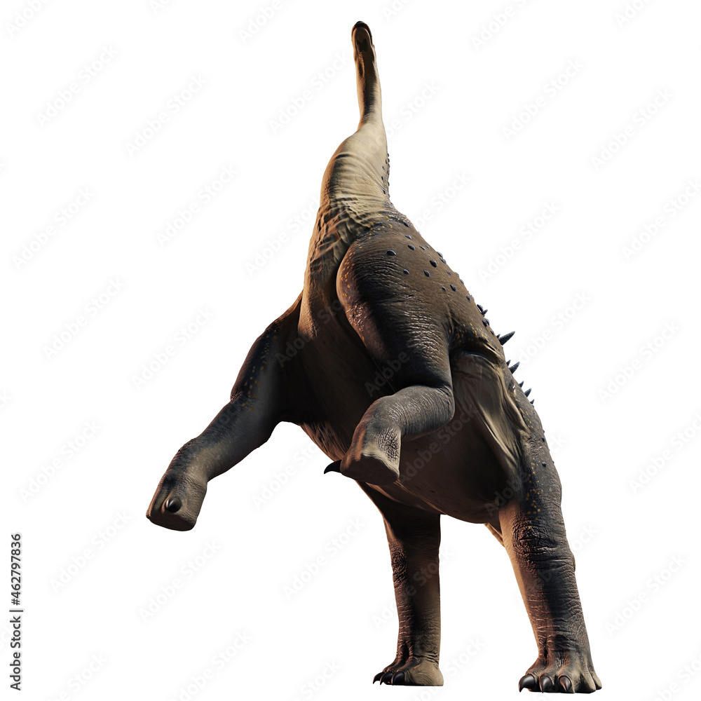 Titanosaurus, dinosaur from the Late Cretaceous period isolated on ...