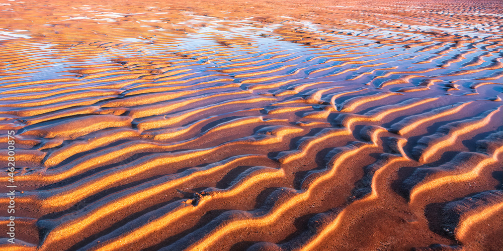 UK, Scotland, North Berwick, Ripple marks in beach sand Stock Photo ...