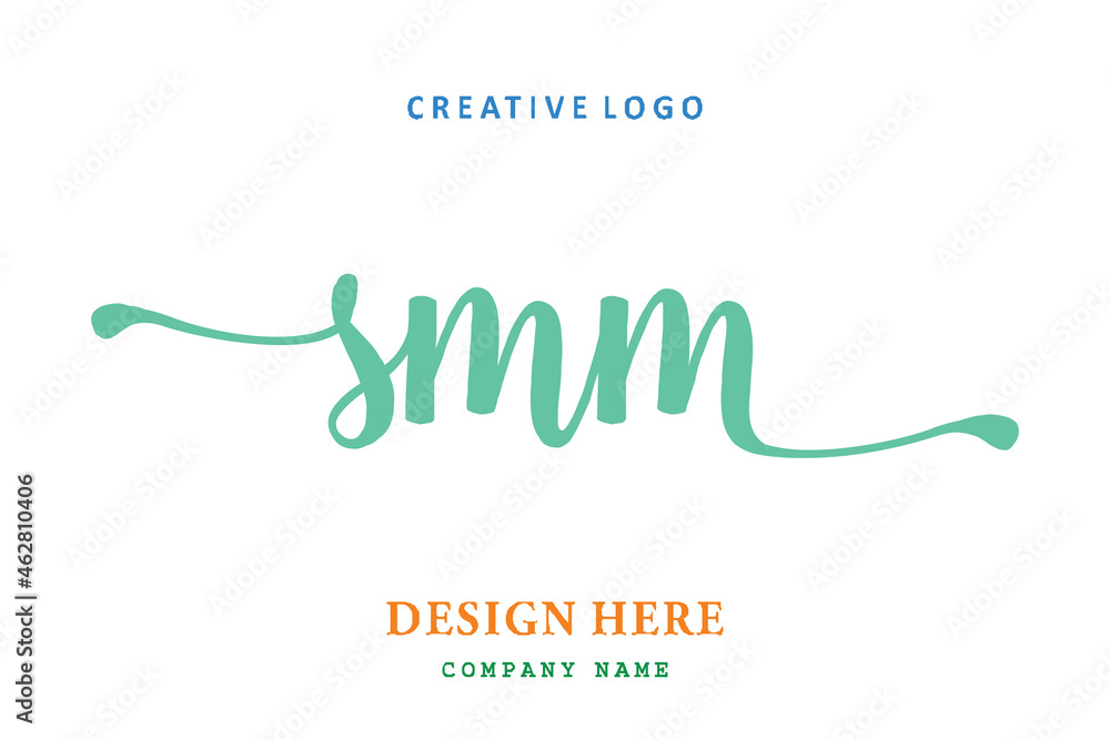 SMM lettering logo is simple, easy to understand and authoritative ...