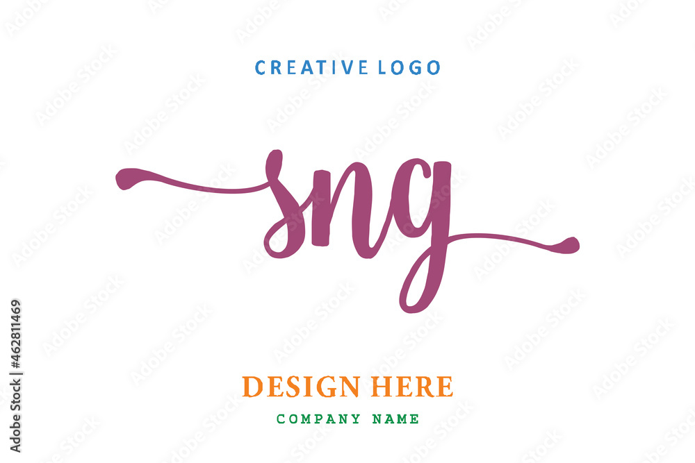 SNG lettering logo is simple, easy to understand and authoritative ...