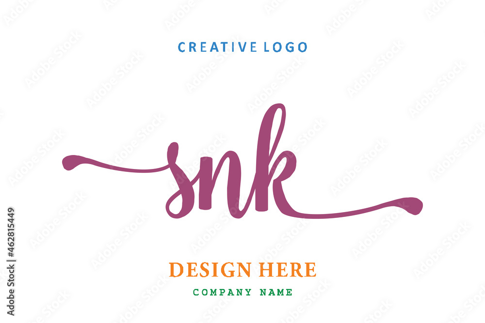 SNK lettering logo is simple, easy to understand and authoritative ...