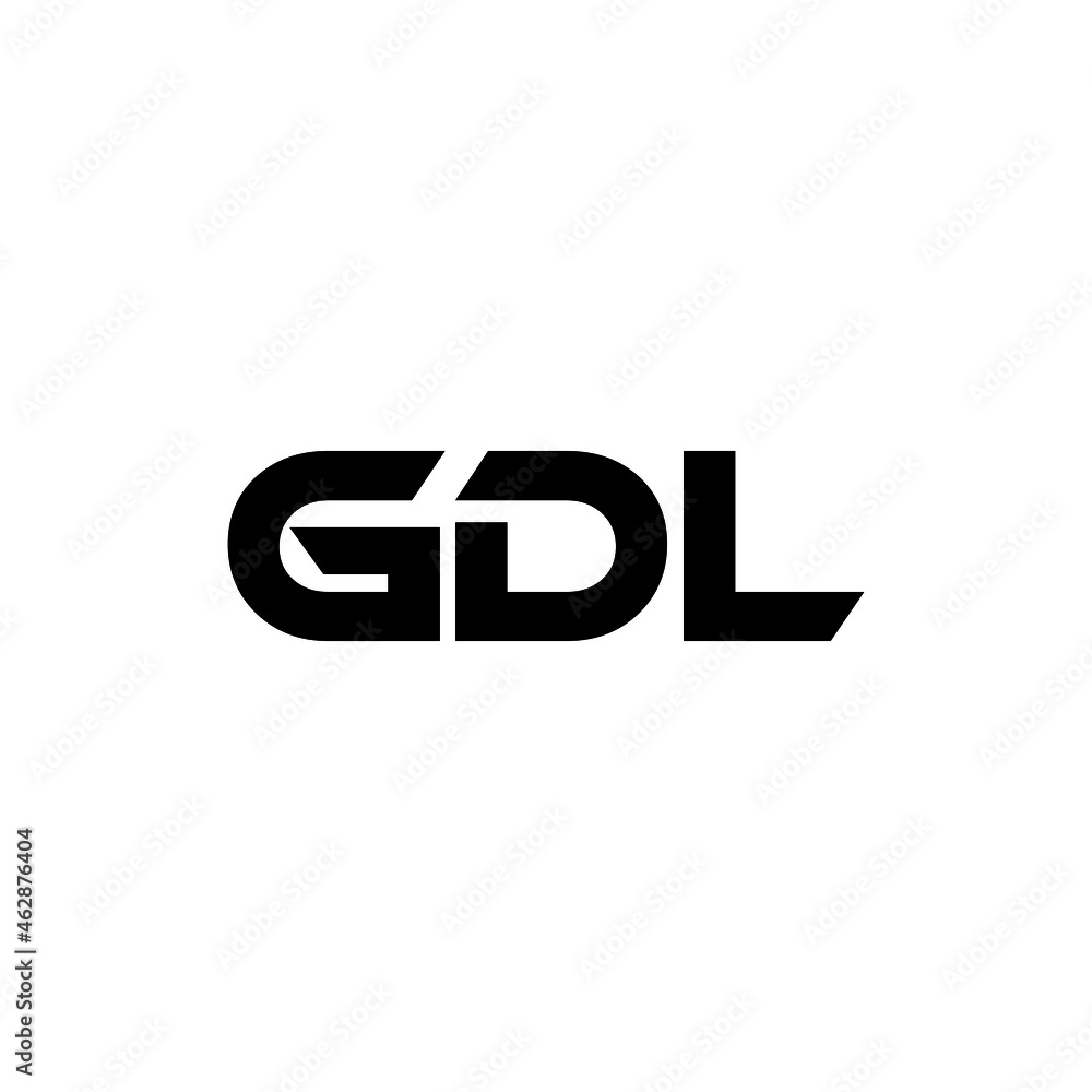 GDL letter logo design with white background in illustrator, vector ...