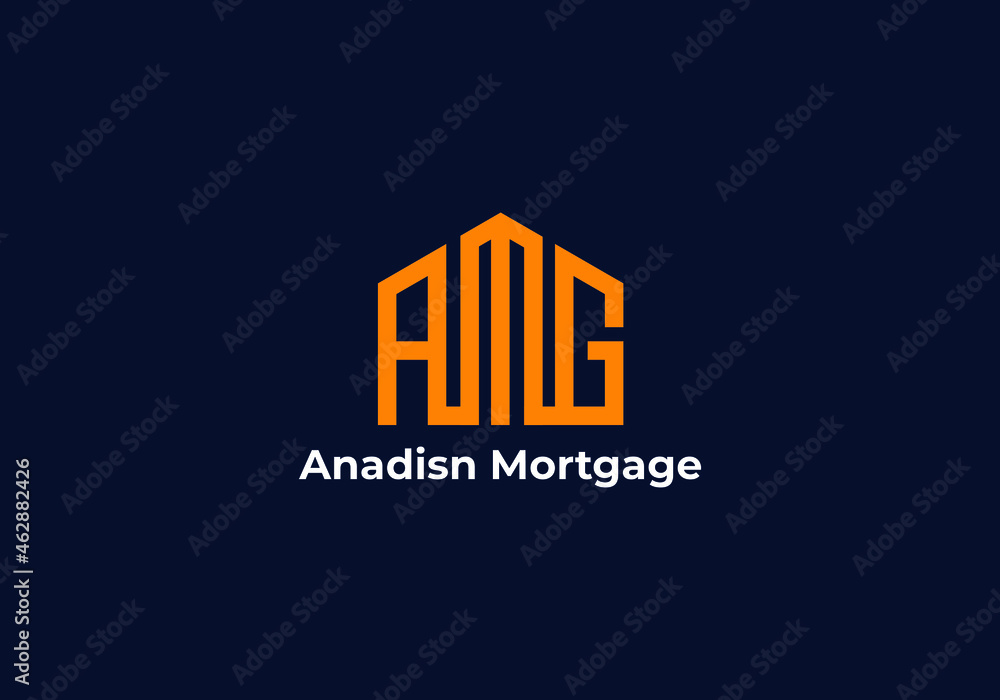 AMG letter logo design and minimalist logo. Stock Vector | Adobe Stock