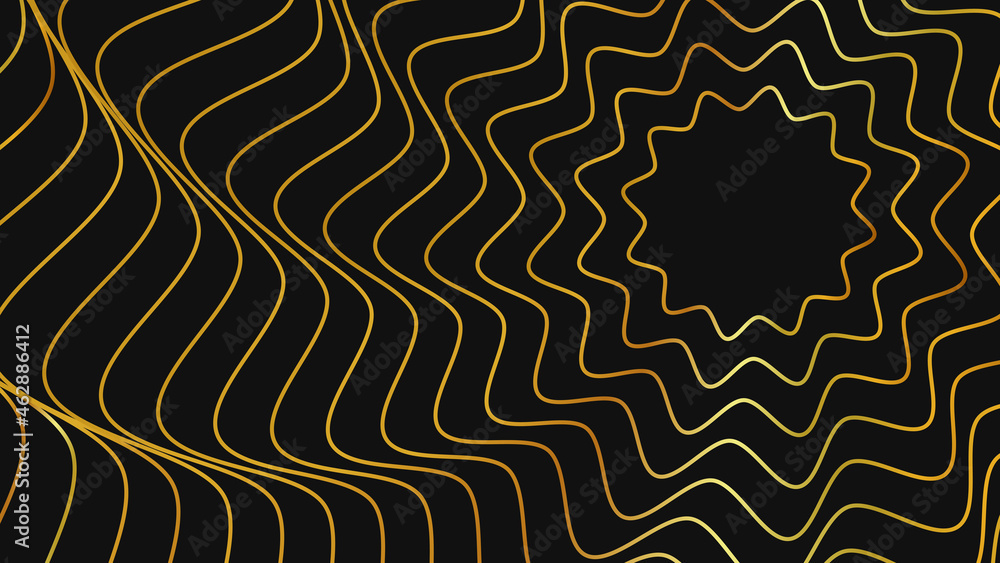 op art outline gold background texture design illustration Stock Vector ...