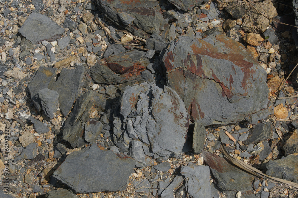 Stockfoto Sample of natural shale sedimentary rock. Shale is a fine ...
