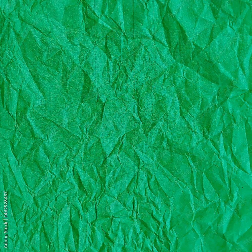 Realistic crumpled green paper texture background Stock Vector | Adobe ...
