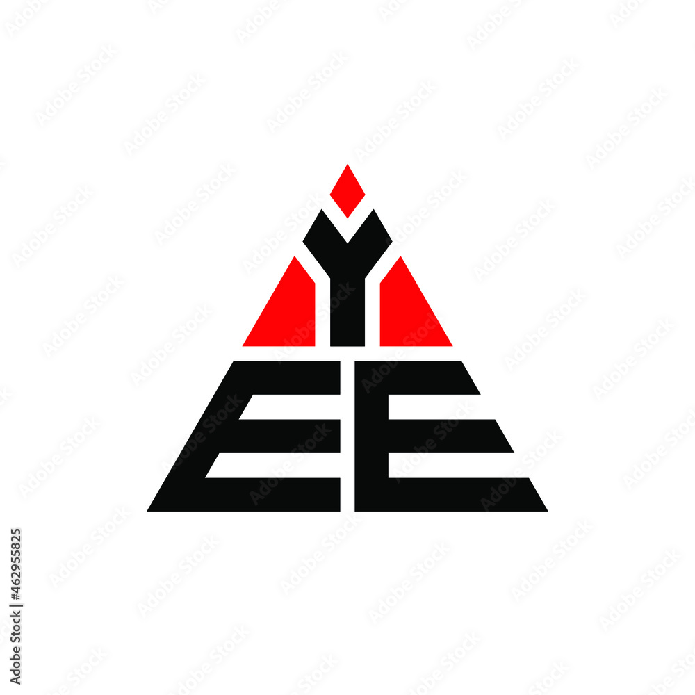 YEE triangle letter logo design with triangle shape. YEE triangle logo ...