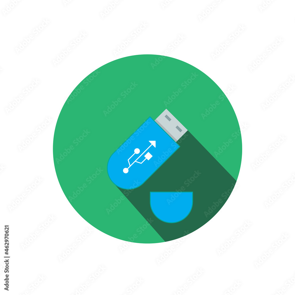 Usb icon isolated on white background. Trendy usb icon in flat style ...