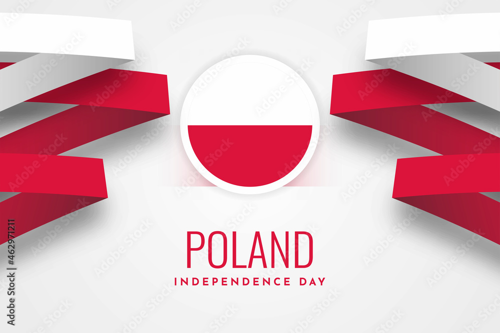 Poland national independence day background templatedesign Stock Vector ...