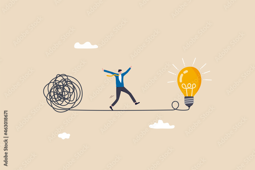 Simplify idea to find solution, thinking process or creativity to solve ...